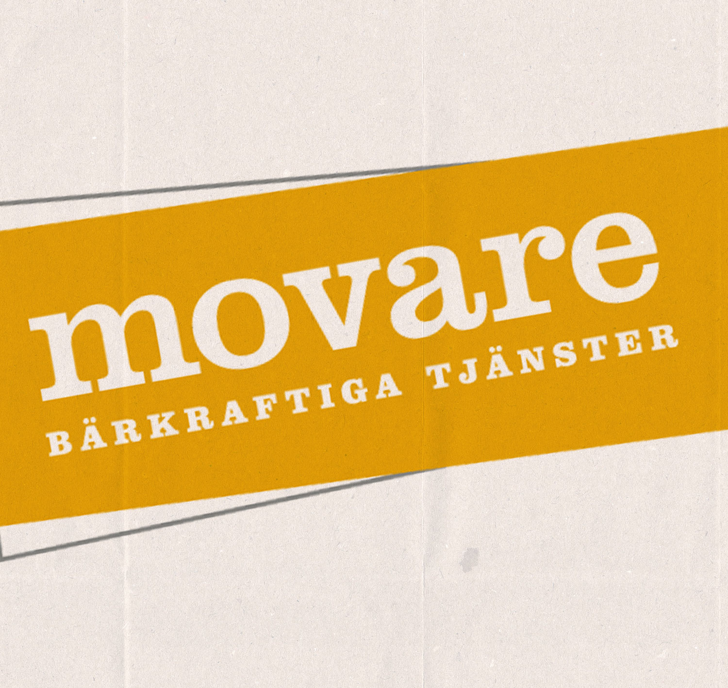 Logotyp Movare - bärkraftiga transporter - varumärkesvårdande design ...